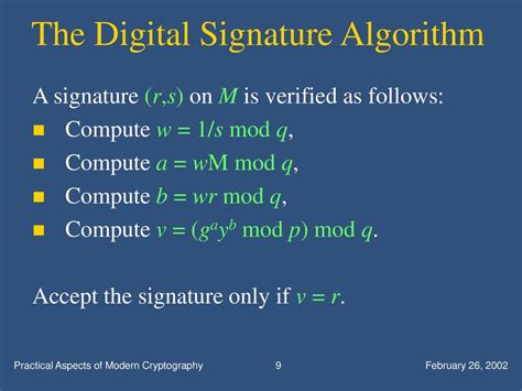 Practical Aspects Of Modern Cryptography Ppt Download