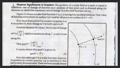 Physical Significance Of Gradient The Gradient Of A Scalar Field At A Po