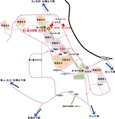 アクセスマップ｜鹿児島市の幼稚園「星ヶ峯幼稚園」