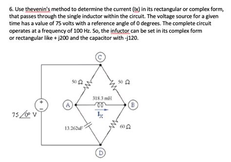 solved 6 use thevenin s method to determine the current