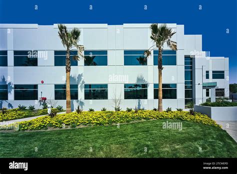 A Perspective Controlled Tilt Up Construction Building Exterior In A