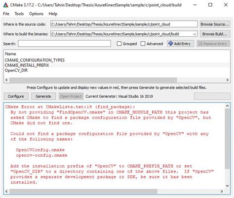 Azure Kinect Sensor Sdk 🚀 没有关于在 Azure Kinect 相机中使用 Opencv 的说明