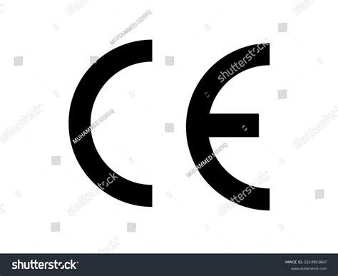 Ce Mark Icon Symbolmanufacturer Product Sign Stock Vector Royalty Free