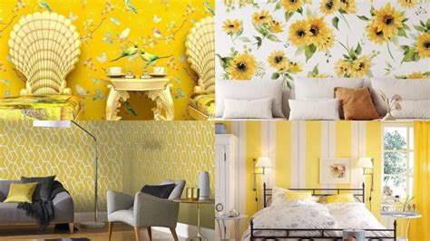 با کاغذ دیواری زرد، فضایی شاد و پرنشاط در اتاق خواب و پذیرایی خانه خود ایجاد کنید ماگرتا