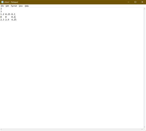 Cities1 Notepad Eile Edit Format View Help K 3 Chegg
