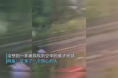 男子拍摄暴风雨来临前的视频，被一条裤子抢镜：多了一个伤心的人裤子暴风雨多了一个