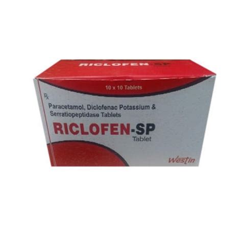 Paracetamol Diclofenac Potassium And Serratiopeptidase Painkiller