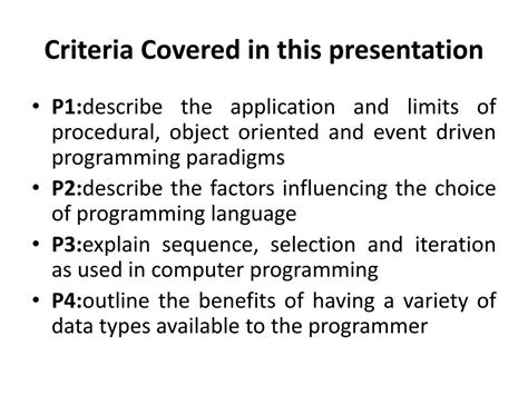 Ppt Programming Paradigms And Languages Powerpoint Presentation Free