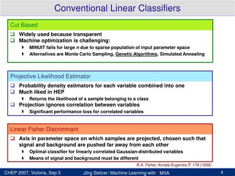 Ppt Machine Learning Techniques For Hep Data Analysis With T Mva