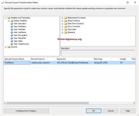 Execute SQL Task In SSIS Full Row Set