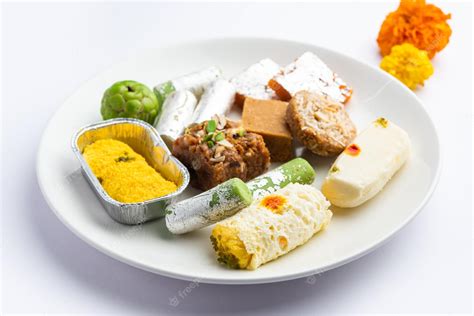 Premium Photo Indian Assorted Sweet Mithai Barfi In A Group