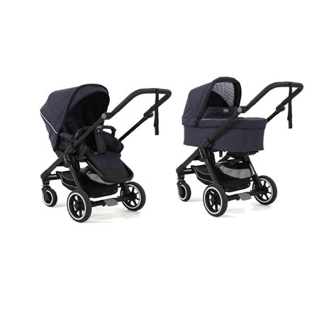Emmaljunga Nxt60 Select Black Chassis 2in1 Pram System Lounge Na