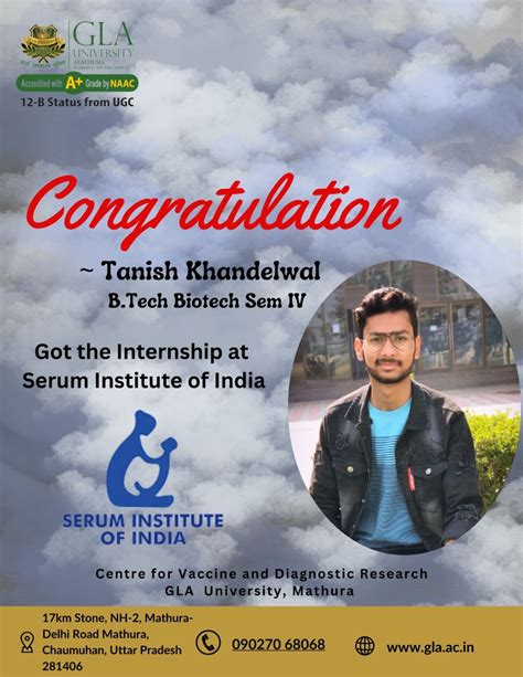 Gla University On Linkedin Glauniversity Seruminstituteofindia