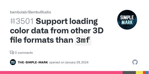 Support Loading Color Data From Other 3d File Formats Than `3mf