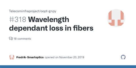 Wavelength Dependant Loss In Fibers Issue 318 Telecominfraproject