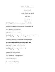 Guide To Implementing Hash Table Pseudocode For CS Analysis Course Hero