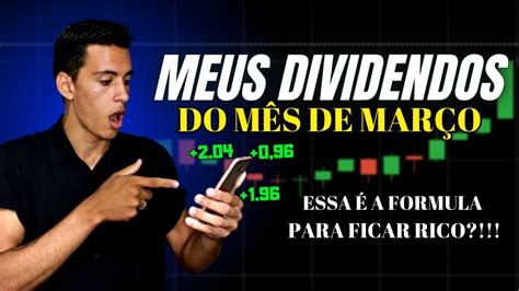QUANTO RENDEU MINHA CARTEIRA DE INVESTIMENTOS EM MARÇO DO MIL AOS DEZ