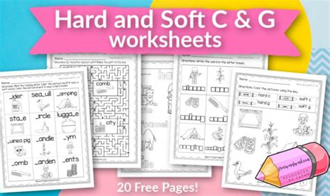 Hard And Soft C G Worksheets Free Word Work