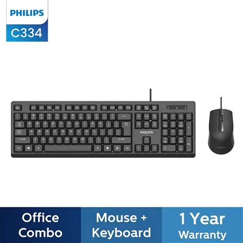 Philips C334 Wired Keyboard And Mouse Combo Dealhub Lk