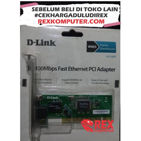 Jual Lan Card D Link Dfe 520tx Fast Ethernet Pci Adapter Shopee Indonesia