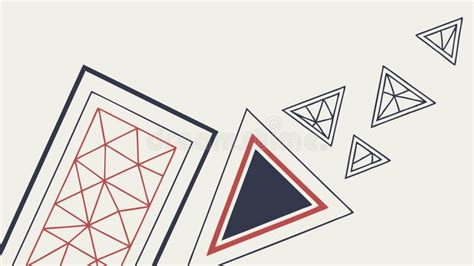 Geometric Triangle Design Modern Art And Abstract Shapes Vector Design Generative Ai Stock