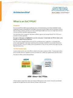What Is An SoC FPGA Intel What Is An Soc Fpga Intel Pdf PDF4PRO