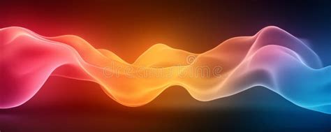 Vibrant Digital Sound Waves Create Mesmerizing Visual Representation Audio Frequencies Stock