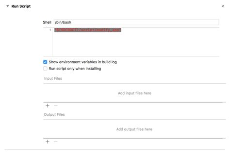 Ios How To Fix Shell Script Invocation Error In Xcode Stack Overflow