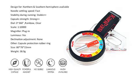 Kanpas The Best Orienteering Thumb Compass Elite Compass
