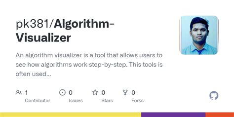 Github Pk381algorithm Visualizer An Algorithm Visualizer Is A Tool