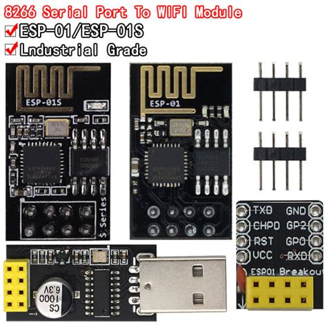 Esp01 Programmer Adapter Uart Gpio0 Esp 01 Adaptater Esp8266 Ch340g Usb To Esp8266 Serial