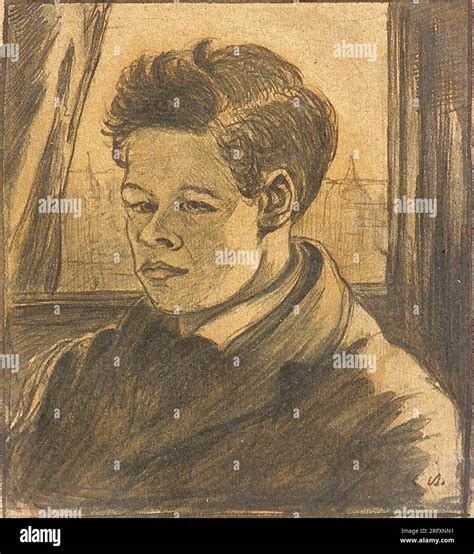 Portret Van Een Jongeman Voor Een Venster 1906 By Theo Van Doesburg