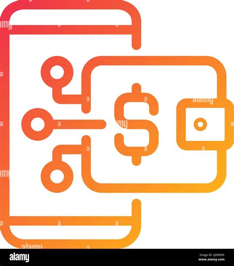 Digital Wallet Pixel Perfect Gradient Linear Vector Icon Stock Vector Image And Art Alamy