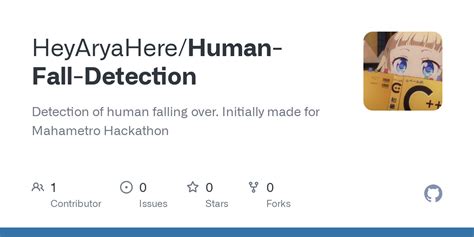 Github Heyaryaherehuman Fall Detection Detection Of Human Falling