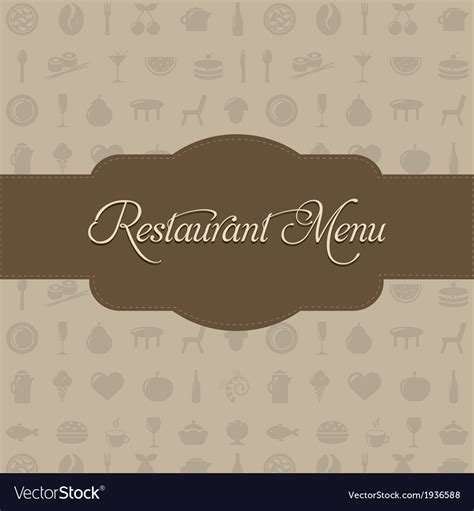 Restaurant Menu Royalty Free Vector Image Vectorstock