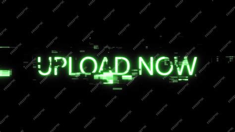 Premium Photo 3d Rendering Upload Now Text With Screen Effects Of