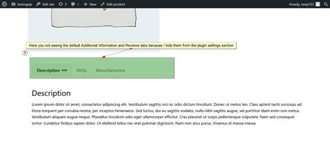 Product Custom Tabs Manager For Woocommerce