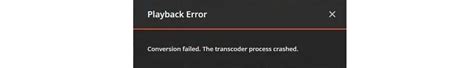 Transcoder Process Crash Error Issue In The Comments Thanks Rplex