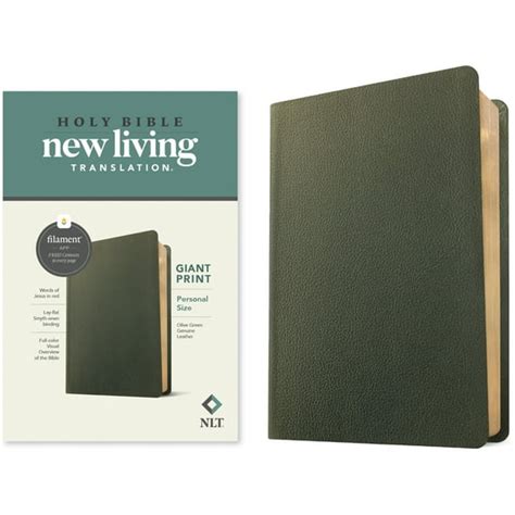 Nlt Personal Size Giant Print Bible Filament Enabled Edition Genuine
