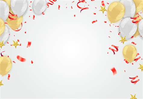 축하 배경 템플릿은 새해 이벤트 파티 생일 및 황금 풍선으로 명랑한 테마로 구성된 기타 이벤트에 사용됩니다 새해에 대한 스톡