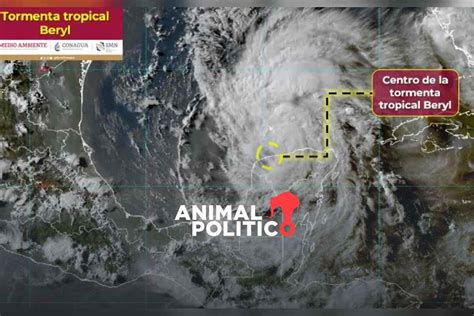 Beryl Se Degrada A Tormenta Tropical Sale De Yucatán Y Avanza Hacia