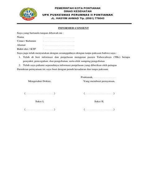 744b Form Informed Consent Pasien Tb Pdf