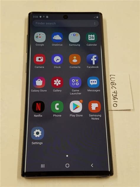Samsung Galaxy Note 10 Unlocked Black 256gb 8gb Sm N970u1