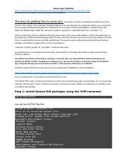 HowTo Install CentOS Core Then Upgrade To GUI Docx Linux Labs Course Hero