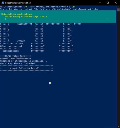 Error Attempting To Uninstall Microsoft Edge · Issue 727