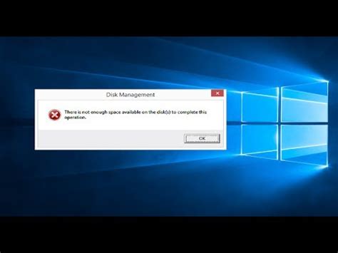 FIX There Is Not Enough Space Available On The Disk S To Complete