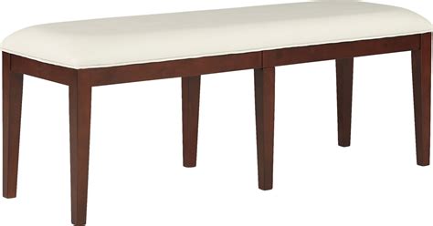 Sofia Vergara Savona Cherry Ivory Dark Wood Bench Rooms To Go