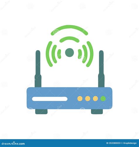 Wireless Router Icon For Internet Connectivity Stock Vector Illustration Of Mobile Technology