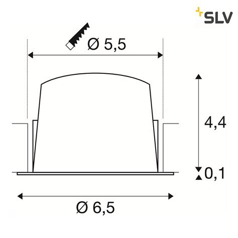 Ceiling Recessed Luminaire NUMINOS DL XS SLV 1005521 KS Light