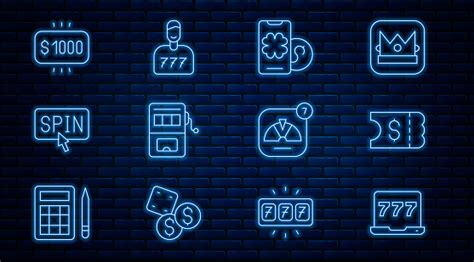 세트 라인 노트북 및 슬롯 머신 복권 티켓 온라인 포커 테이블 게임 슬롯 스핀 버튼 머니 상금 카지노 럭키 휠과 플레이어 아이콘 벡터 0명에 대한 스톡 벡터 아트 및 기타